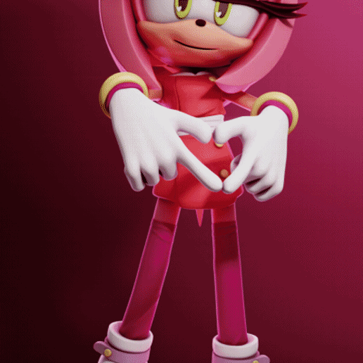 🌹 Amy Rose | Sonic The Hedgehog.・ 3D File for ・Cults