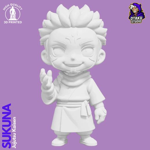 🎨 Chibi Sukuna - JUJUTSU KAISEN FAN ART 3D Model・ STL File for 3D ...