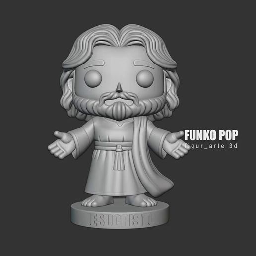 ️ FUNKO POP ( JESUS CHRIST )・ STL File for 3D printing・Cults
