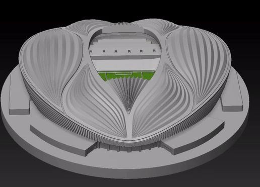 🏟️ Al Janoub Stadium・ STL File for ・Cults