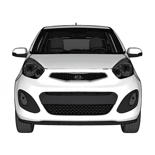 STL file KIA Picanto 2012 🚗 ・Model to download and 3D print・Cults