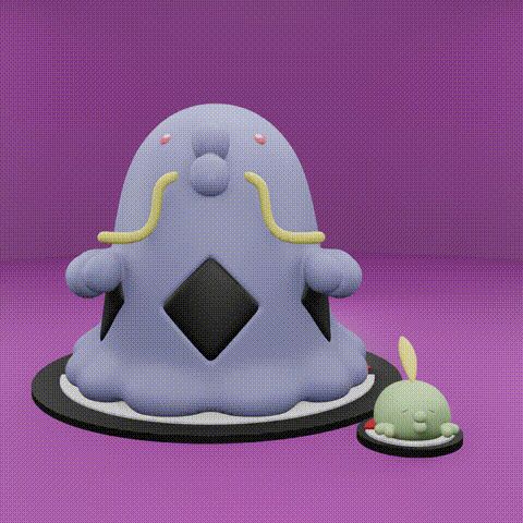 STL file Pokemon No. 316, 317 Gulpin, Swalot 🐉 ・3D printing design to ...