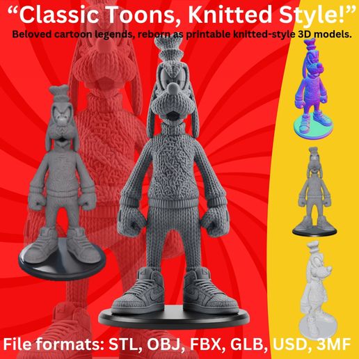 🗿 Goofy Inspired Modern Streetwear Figurine・ STL File for 3D printing・Cults