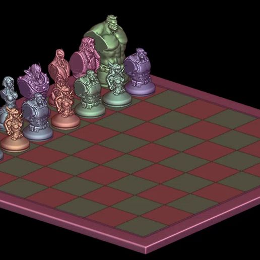 ♟️ Marvel Rivals Chess Set Chess Pieces, Villains. GIft, HOliday ...