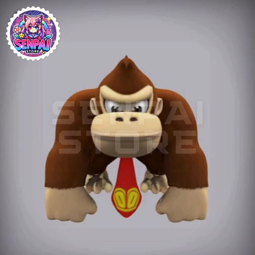 Archivo STL gratuito Donkey Kong 3D Model 🎂 ・Idea de impresión 3D para ...