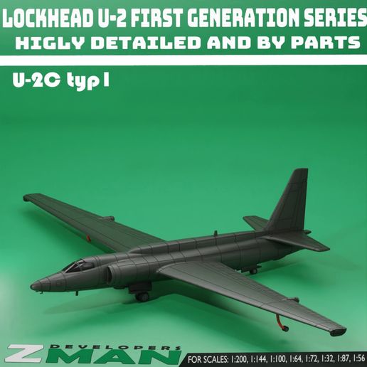 🧸 Lockhead U-2C (TYPE-1) V5 (2in 1)・ 3D File for 3D printing・Cults