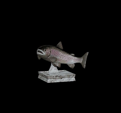 Archivo STL trucha arco iris / Oncorhynchus mykiss pez en movimiento ...
