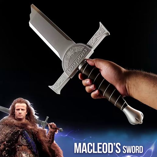 🗡️ Macleod Sword - Highlander・ 3D File for 3D printing・Cults