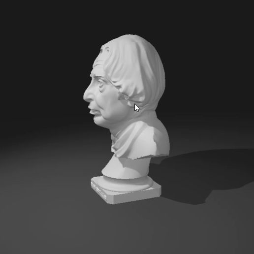 👤 3D model of bust sculpture of Dr. APJ Abdul Kalam, Former President ...