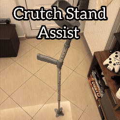 🩼 Crutch Stand Assist – Snap-On Support Attachment・ STL File for 3D ...