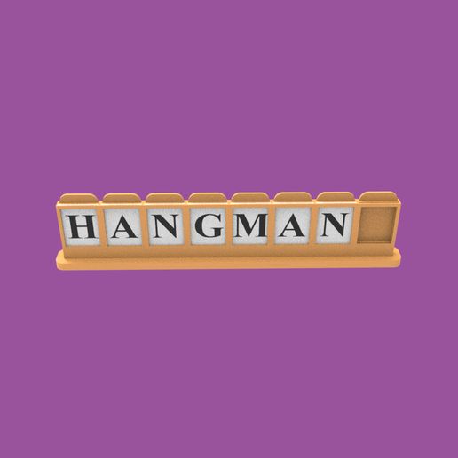 🤠 Cowboy Hangman Game | 3D Printable Word Guessing Game Piece・Archivo ...