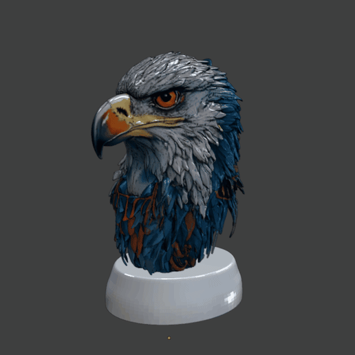 🦅 American Eagle Proud Majesty Figure Unique & Detailed 3D Print Model ...