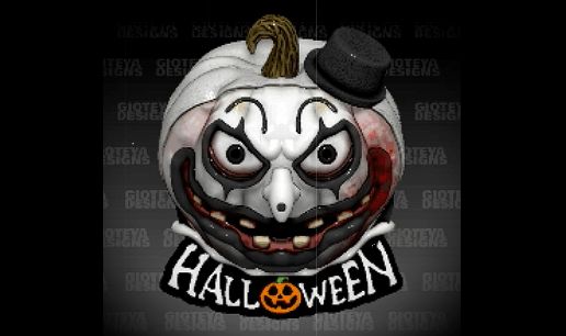 🎃 Halloween Pumpkin Terrifier v1・ STL File for 3D printing・Cults