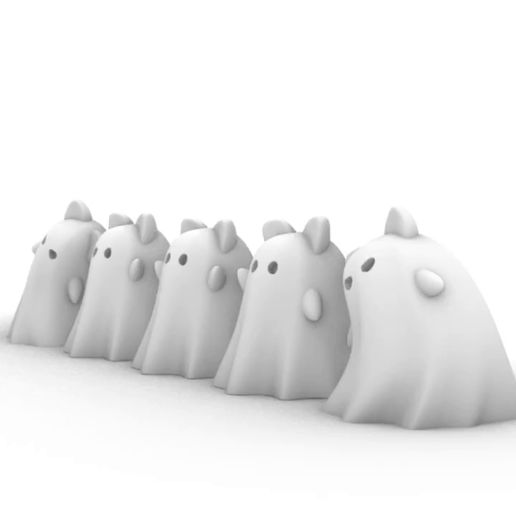 👻 Ghost Cat Figurines - STL Files (5pcs) | Digital Download for 3D ...