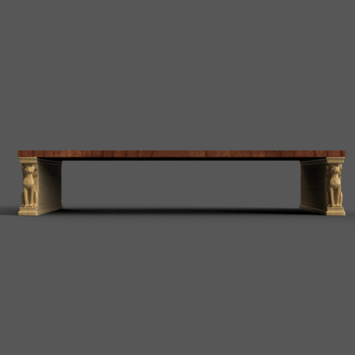 STL file Egyptian Bastet Monitor Riser – 3D STL File for Desk Decor 📁 ...