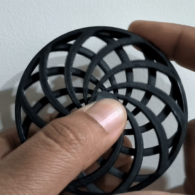 🗿 Kinetic Sculpture fidget spinner 7・ STL File for 3D printing・Cults