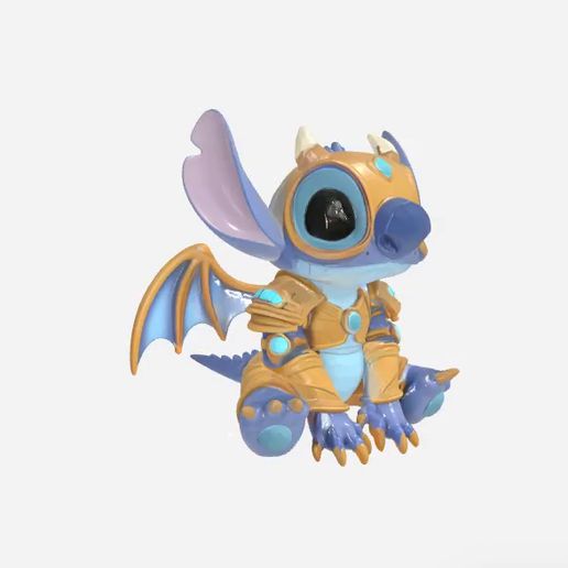 🐉 Stitch Guardian Dragon - Collectible 3D Model・ OBJ File for 3D ...
