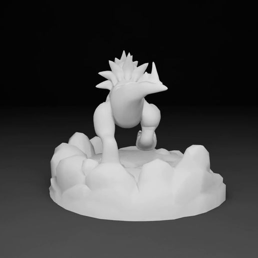 🦖 Tyrantrum Pokémon Figure on Lava Base / Pokémon Tyrantrum Tyrantrum ...