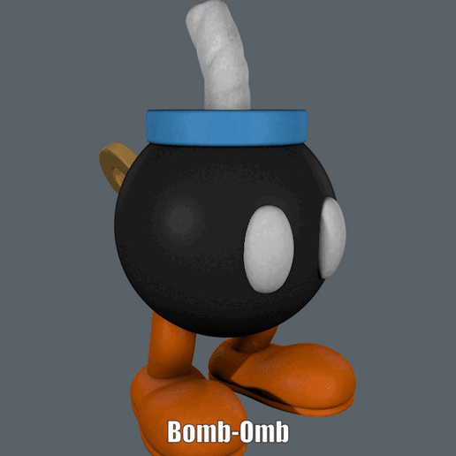 🗿 Bomb-Omb (Easy print and Easy Assembly)・ STL File for 3D printing・Cults