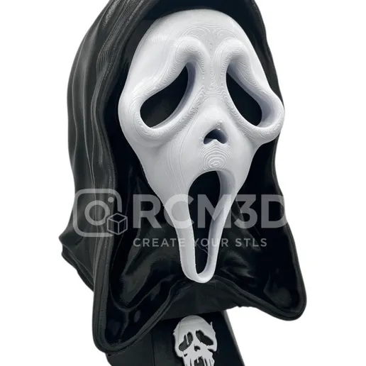 🎬 Ghostface Scary movie Headset Stand・ STL File for 3D printing・Cults