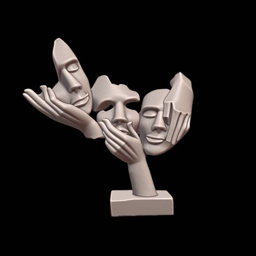 🎁 The Masked Truth – CA0004 Gift Bust Figure Unique & Detailed 3D Print ...
