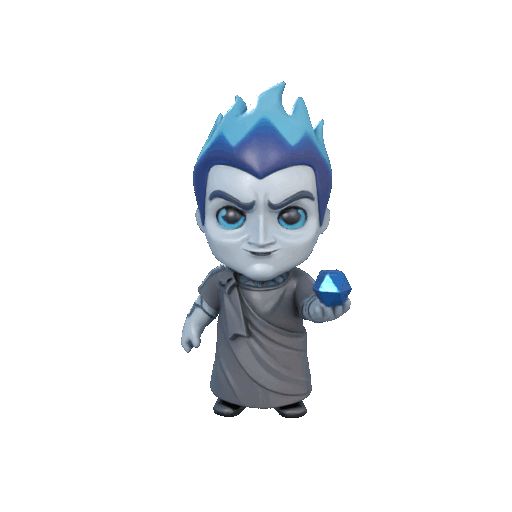 🦸 Cartoon Hades Figure – 3D Printable Cute Mythological Character Model ...