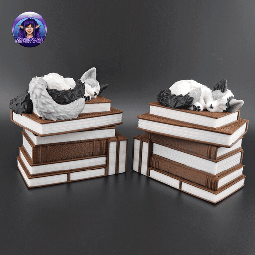 📚 Stack O' Books - Container Décor・ 3D File for 3D printing・Cults