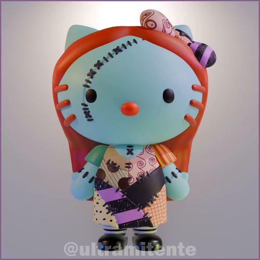 Archivo STL HELLO KITTY SALLY AND JACK - NIGHTMARE BEFORE CHRISTMAS 👋 ...