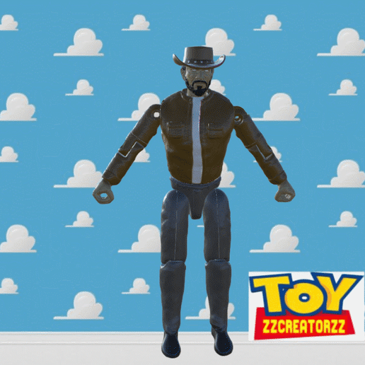🎩 DJANGO figure with hat・ OBJ File for 3D printing・Cults