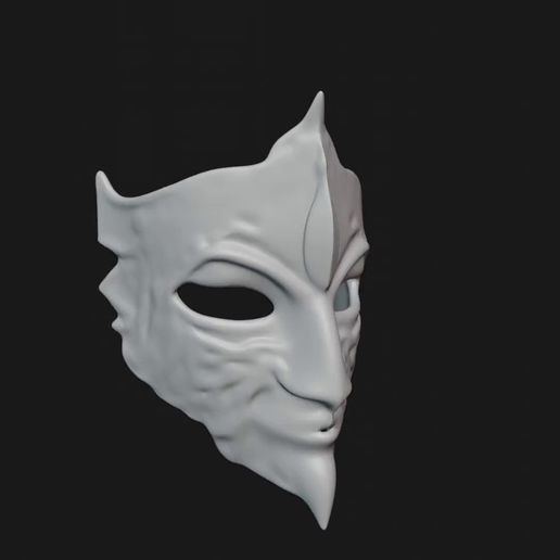 🎭 Gold Filigree Masquerade Mask・ STL File for 3D printing・Cults