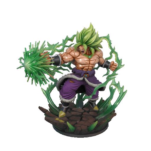 💥 Broly Super Saiyan - The Legendary Saiyan 3D Model | Explosive Power ...