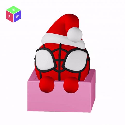 STL file SPIDEY SANTA TOY PLUS KEYRING 🎅 (3MF)・3D printing design to ...