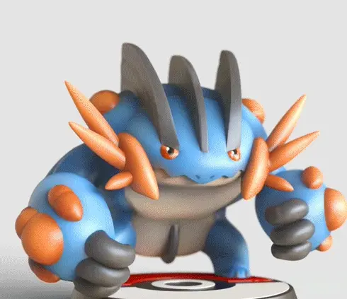 mudkip evolution line statue