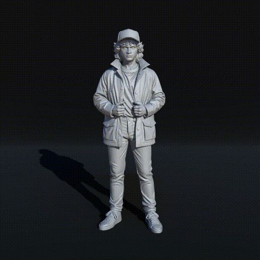 🦸 Dustin Henderson・Archivo STL para Impresión 3D・Cults