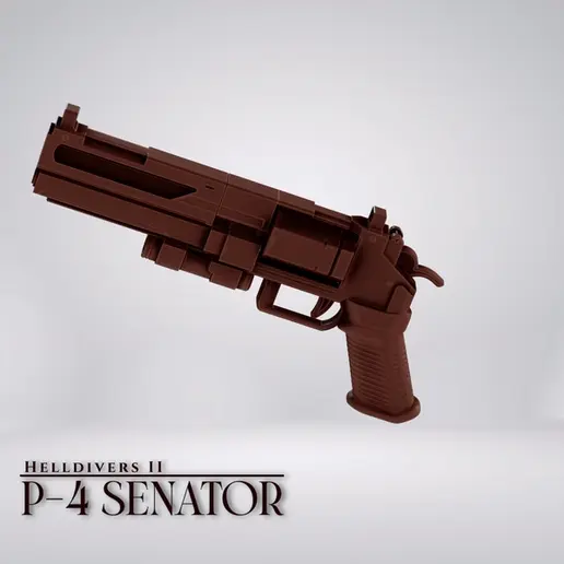 🔫 P-4 Senator (Helldivers II)・ STL File for 3D printing・Cults