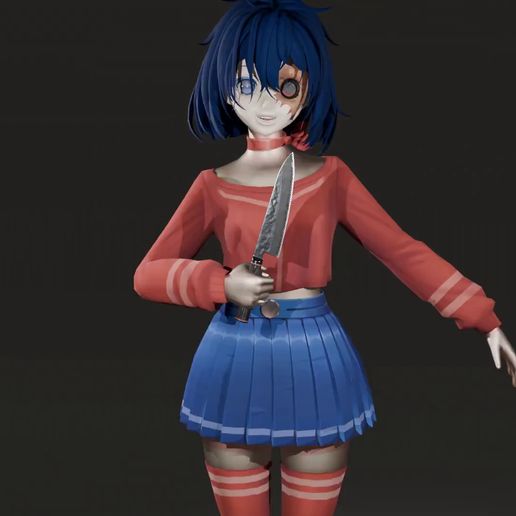 STL file Mita Evil, Crazy, Miside 🦸 ・3D printer model to download・Cults