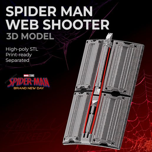 🆕 Spider-Man Brand New Day - MARVEL - Web Shooter for 3D printing・ STL ...