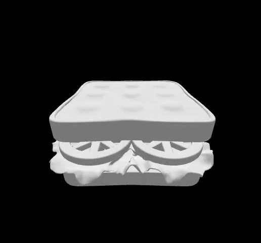 🟪 Toasted Square Sandwich・ STL File for 3D printing・Cults