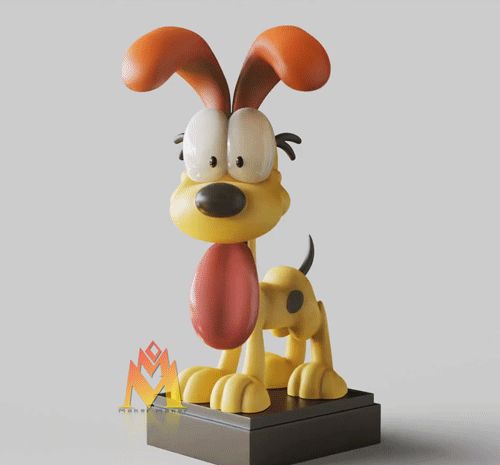 🎄 Odie -Garfield- Christmas - cat-standing pose-FANART FIGURINE・ STL ...