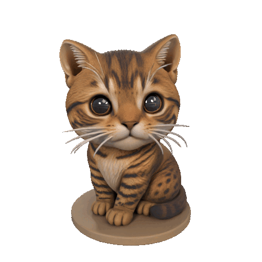 👾 Bengal kitty・ STL File for 3D printing・Cults
