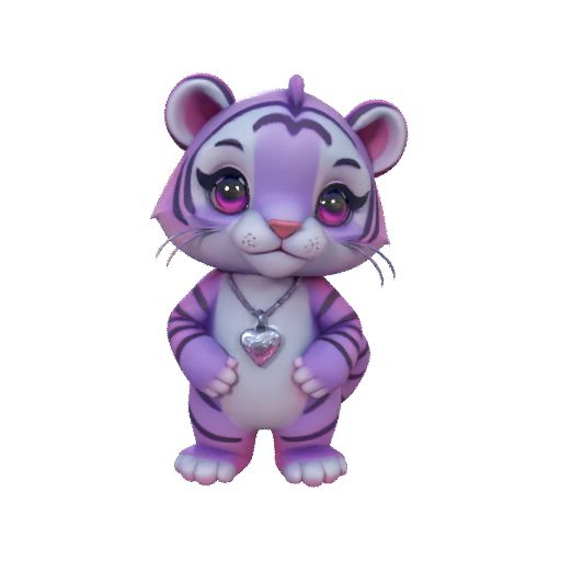 🐅 Purple tiger・ 3D File for 3D printing・Cults