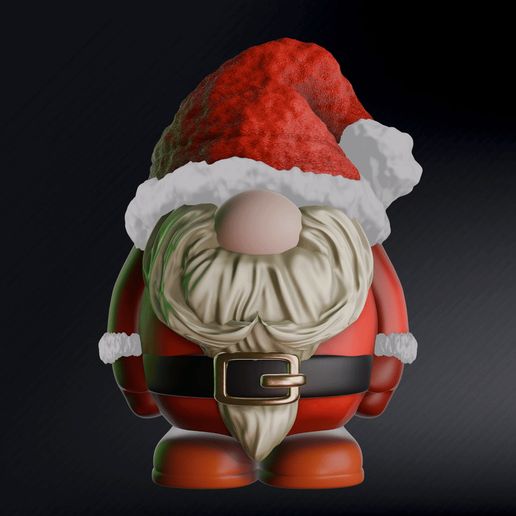 Archivo STL Santa Claus Gnome Ornament / Jonhy the GnoMaus 🎅 ・Plan de ...