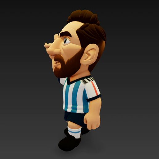 Lionel Messi Chibi ⚽ 3D Print Pack (3 Models) - Argentina Soccer Player ...