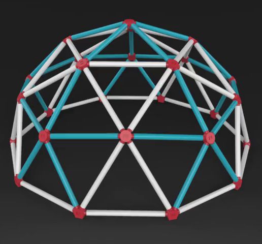 🗽 Geodesic Dome 3D Printable assembly・ STL File for 3D printing・Cults