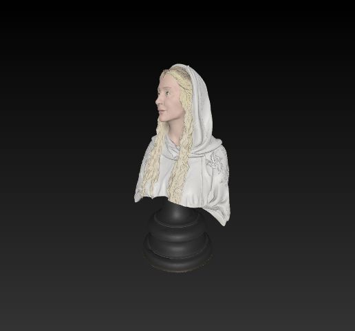 👤 The Lord of the Rings Lady Galadriel BUST・ 3D File for 3D printing・Cults