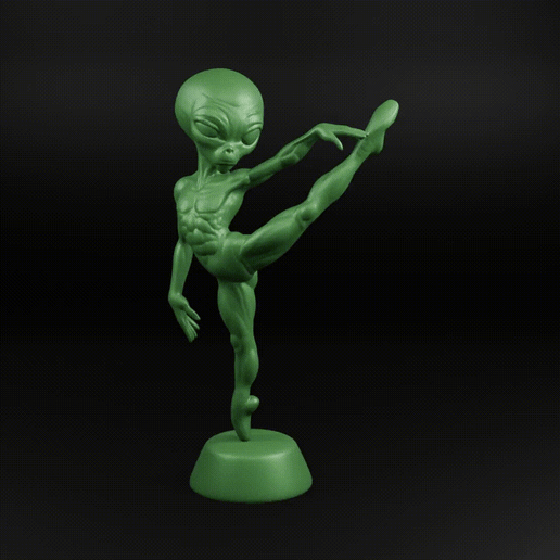 🛸 Dancing Alien Ballet Pose - STL File for 3D Printing・ STL File for 3D ...