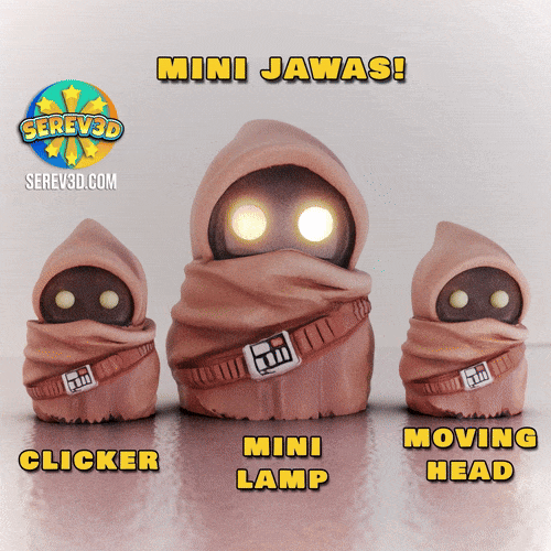⭐ Star Wars Jawas - Clicker - Springhead & Mini Lamp Set - No Supports ...