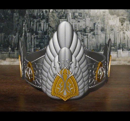 👑 Crown King of Gondor - Crown King of Gondor・ STL File for 3D printing ...