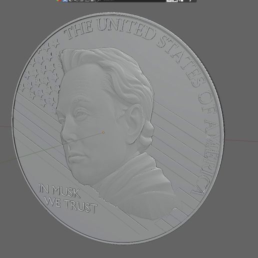 🪙 Musk Coin・ STL File for 3D printing・Cults
