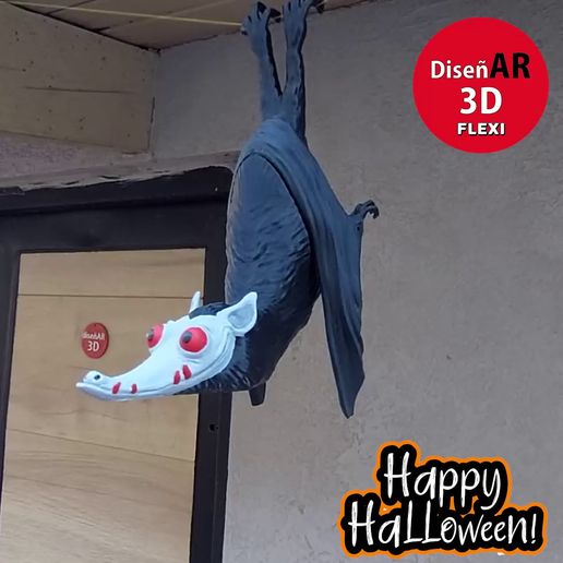 🦇 Flexi Bat - Halloween Edition・ STL File for 3D printing・Cults